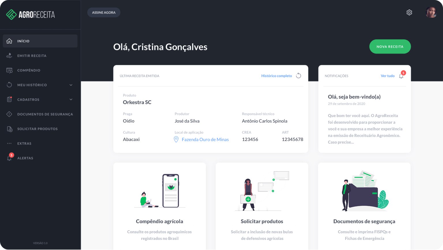 Software de Receituário Agronômico - AgroReceita