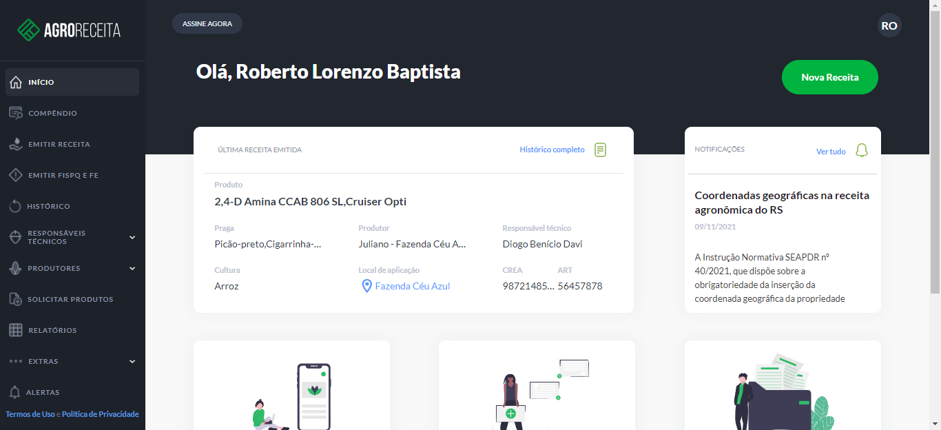 Como emitir seu Receituário Agronômico - AgroReceita®