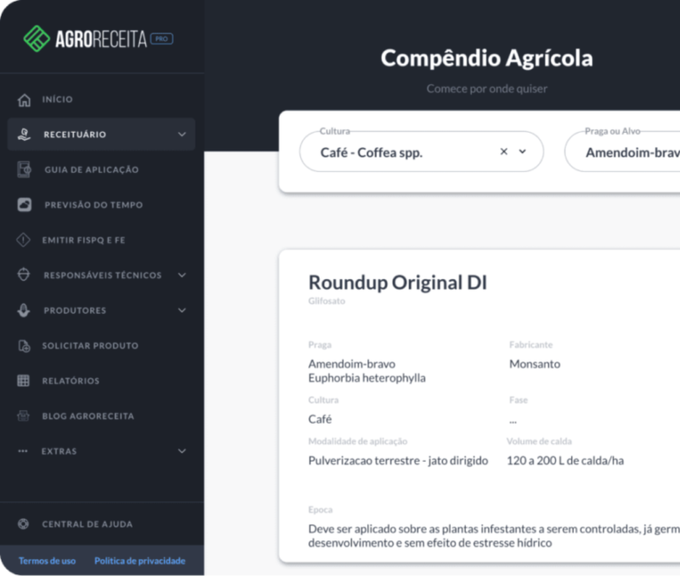 Plataforma para emissão do Receituário Agronômico - AgroReceita®